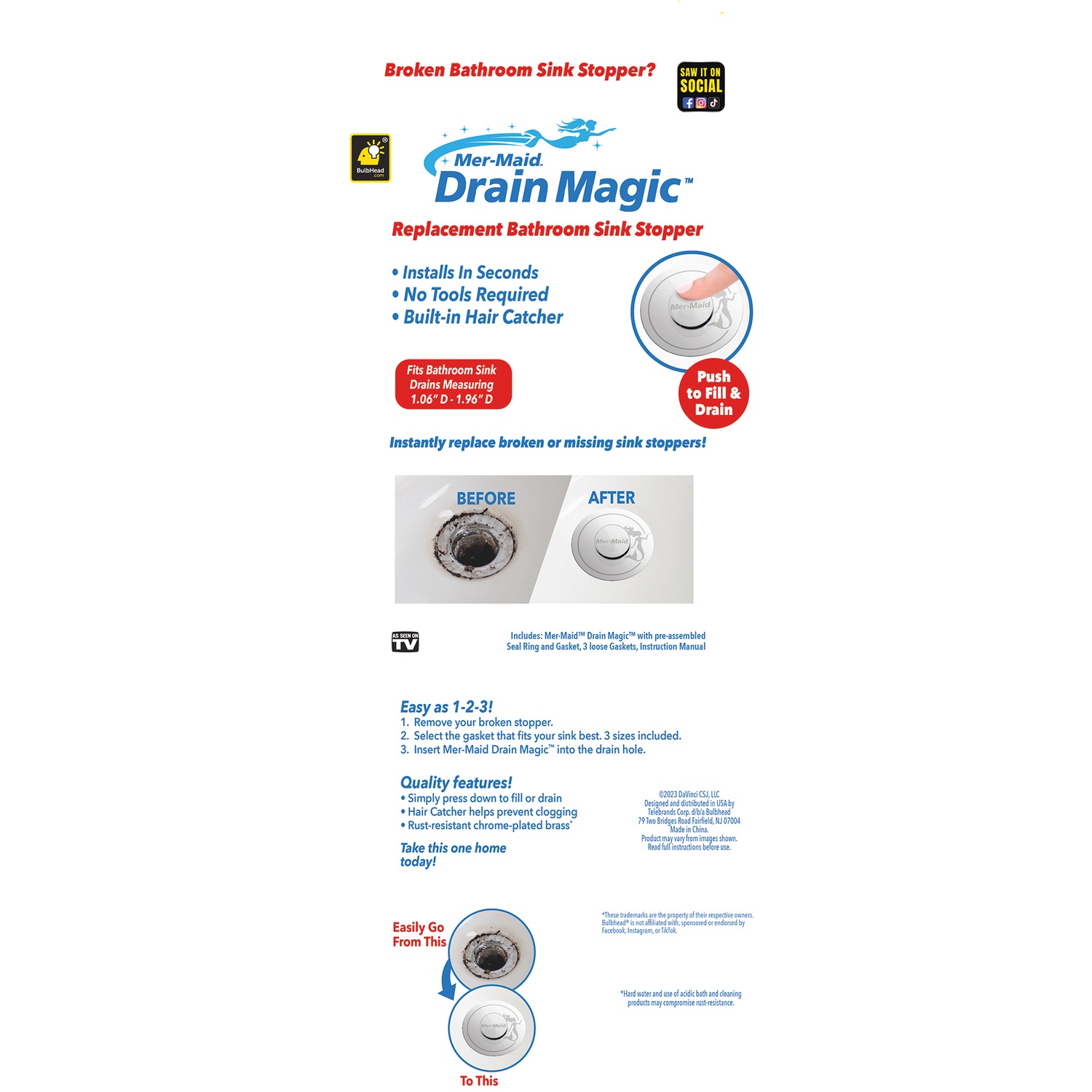 Mer-Maid Drain Magic | Healthy Living