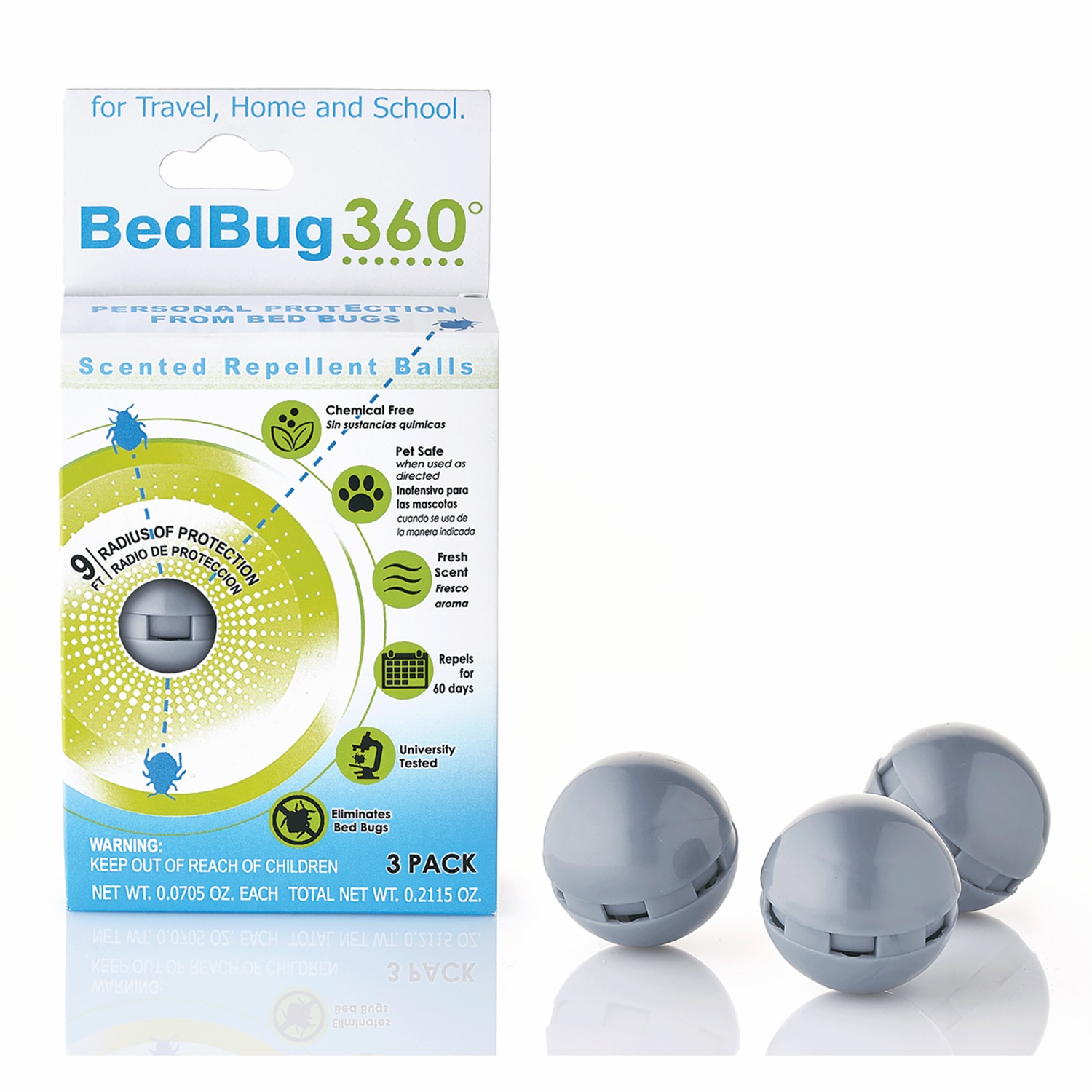 Set of 3 Bedbug Balls | Healthy Living